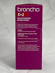 Bronchostop 5in1 Cough Multi-Symptom Action Syrup 200ml : Amazon.co.uk ...