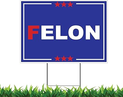 Amazon.com: F Elon Felon Anti Trump Anti Musk 18x24" Yard Sign (Outdoor ...