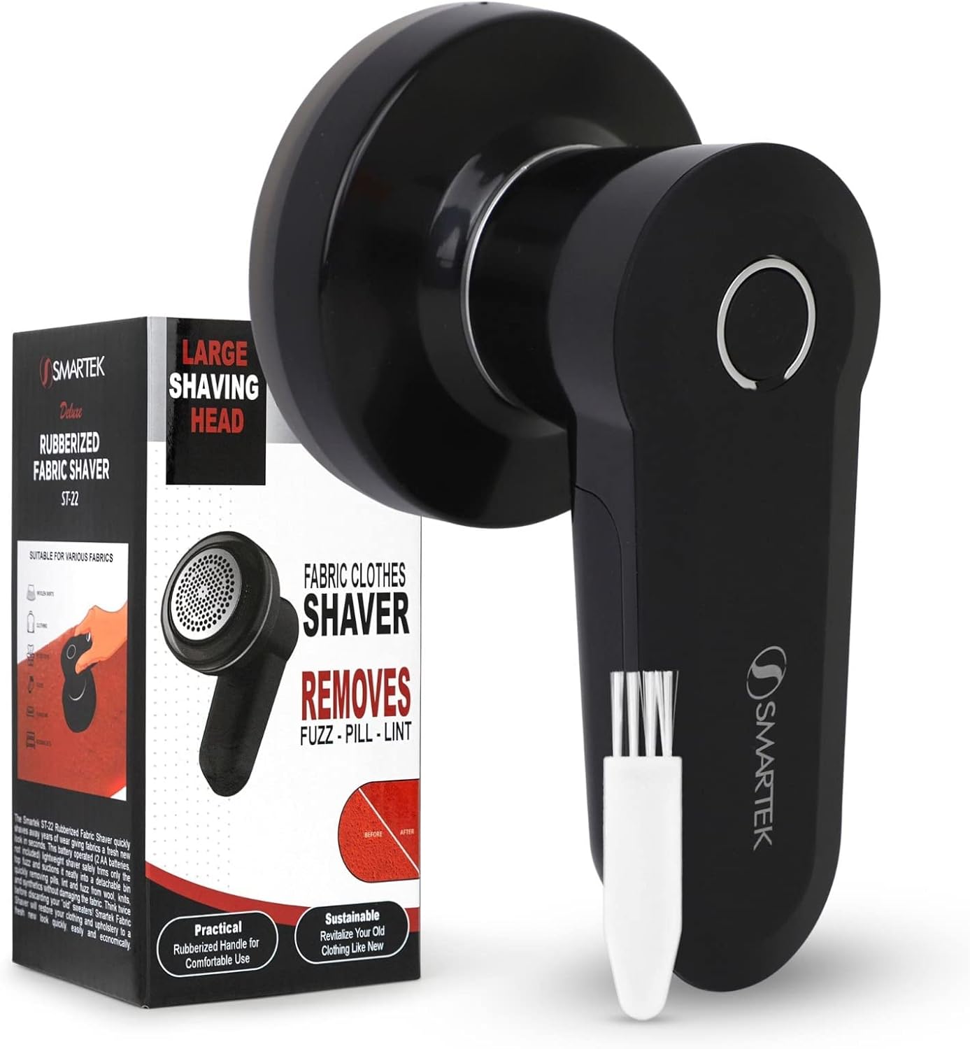 Amazon.com: SMARTEK USA INC Black Smartek Rubberized Fabric Shaver ...