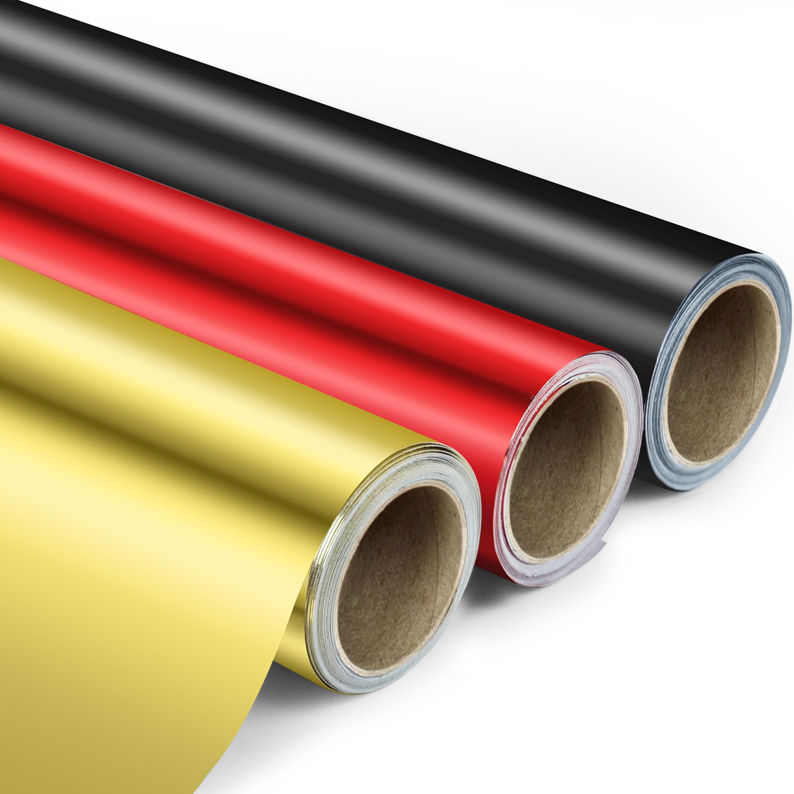 Amazon.com: KMER LIFE Metallic Wrapping Paper Rolls, 3 Rolls Premium ...
