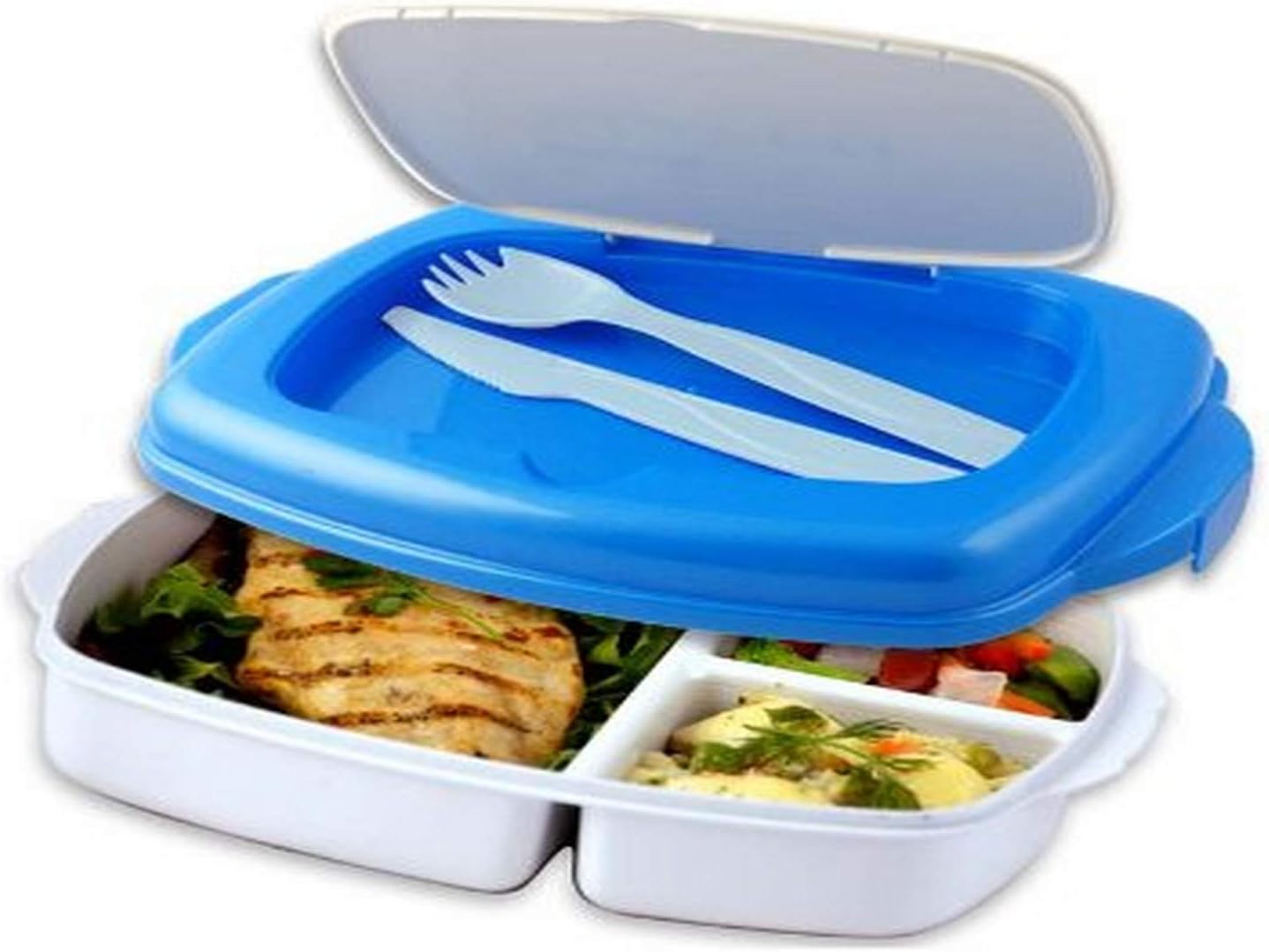Amazon.com: Stay-Fit Lunch 2 Go Container, EZ Freeze: Lunch Boxes: Home ...