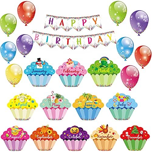 Amazon.com: Mr. Pen- Happy Birthday Bulletin Board Set, 20 Pcs ...