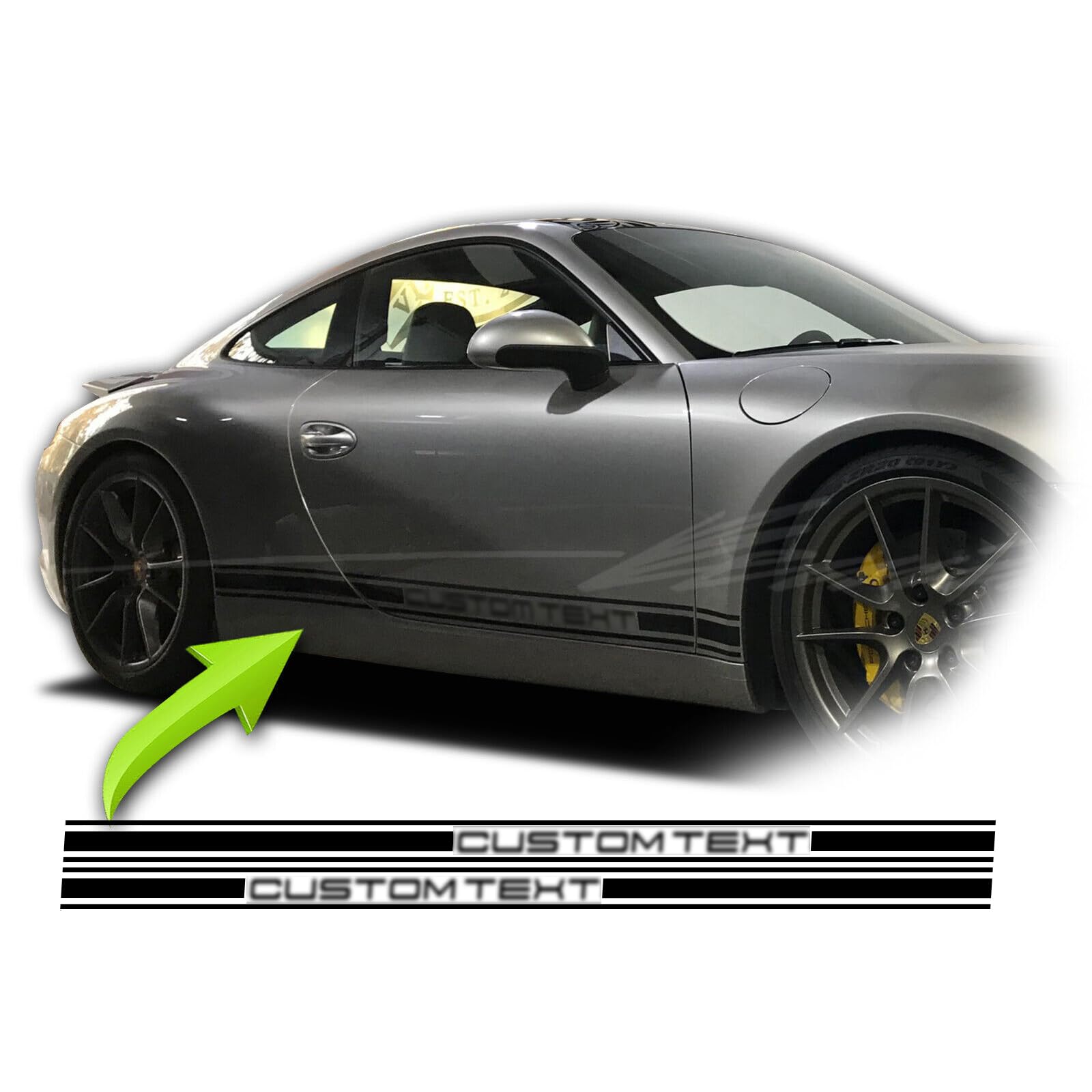 Amazon.com - BENINI Design STUDIOSide Door Lower Rocker Racing Stripes ...