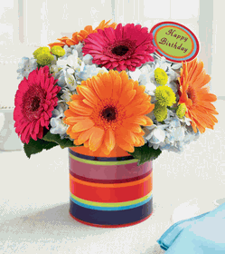 Amazon.com : Birthday Bouquet : Fresh Cut Format Mixed Flower ...