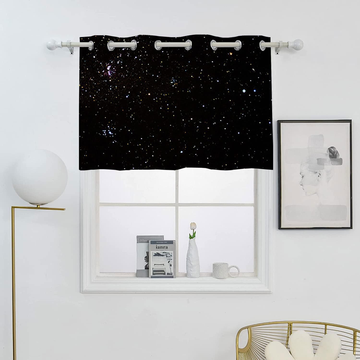 Amazon.com: Stars and Galaxies Space Sky Background W55 xL39 Inch Three ...