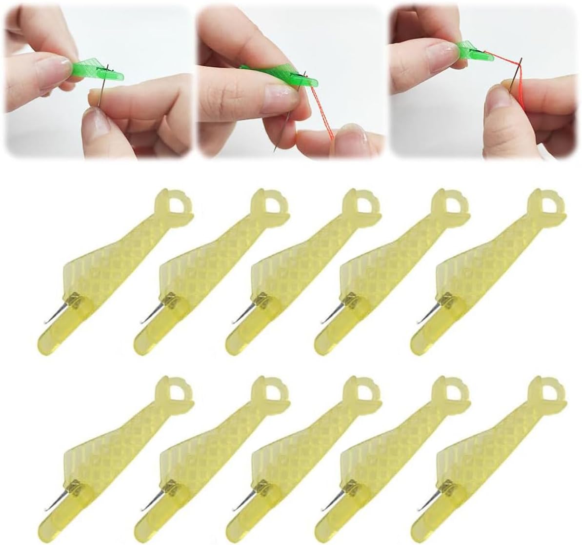 Fish Mouth Sewing Machine Needle Threader, Easy to Use Needle Threaders ...