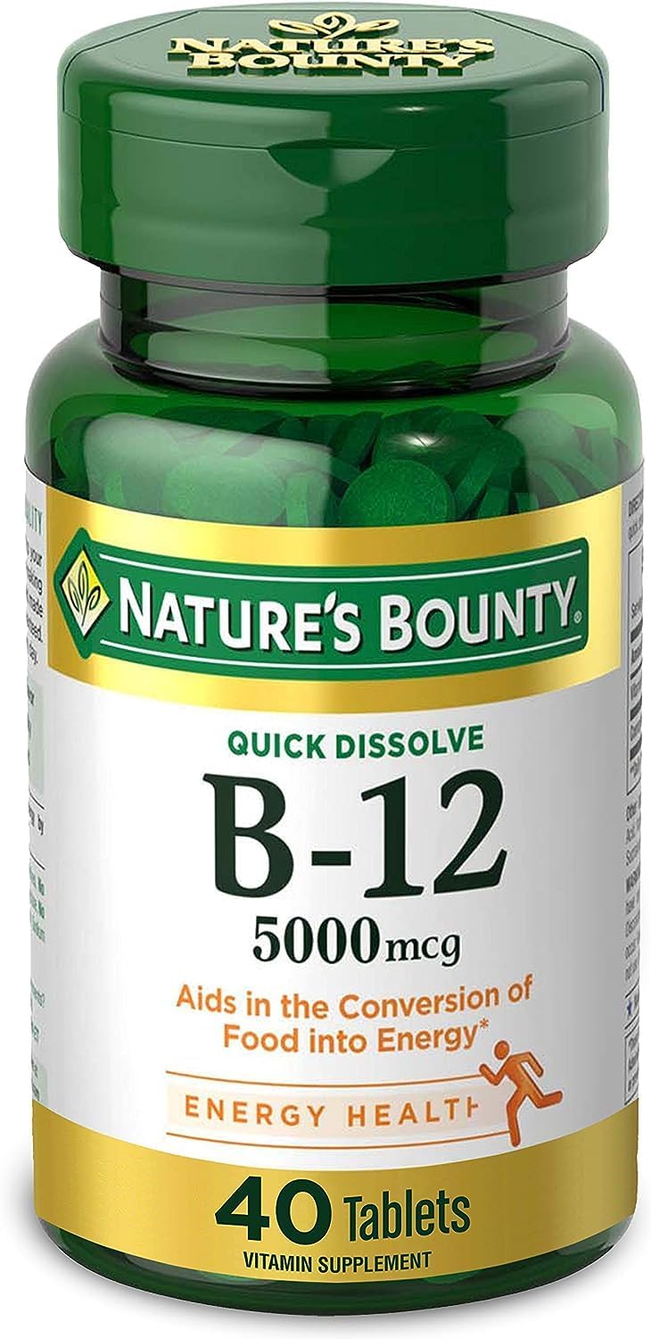 Amazon.com: Nature's Bounty Vitamin B12, Supports Energy Metabolism and ...