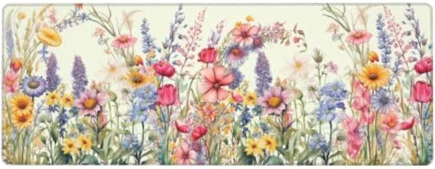 Amazon.com: Desk Pad Sunflowers, Big Mouse Pad Flower Butterfly Women ...