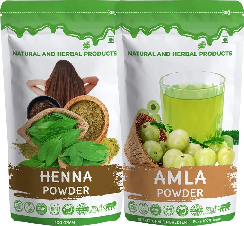 Buy Henna Amla Powder Combo/Good for Hair Pack/Hair Growth for Men ...