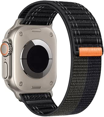 Compatible with Apple Watch Strap 46mm 45mm 44mm 49mm Men, Braided ...