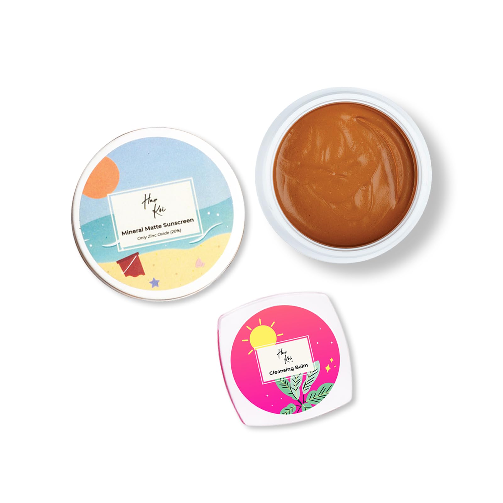 Buy Harkoi Sunscreen & Cleansing Balm Combo with Tinted Mineral Matte ...