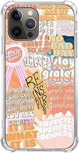 Amazon.com: Flincloit Aesthetic Peachy Positive Sayings Case Compatible with iPhone 12 Pro Max ...