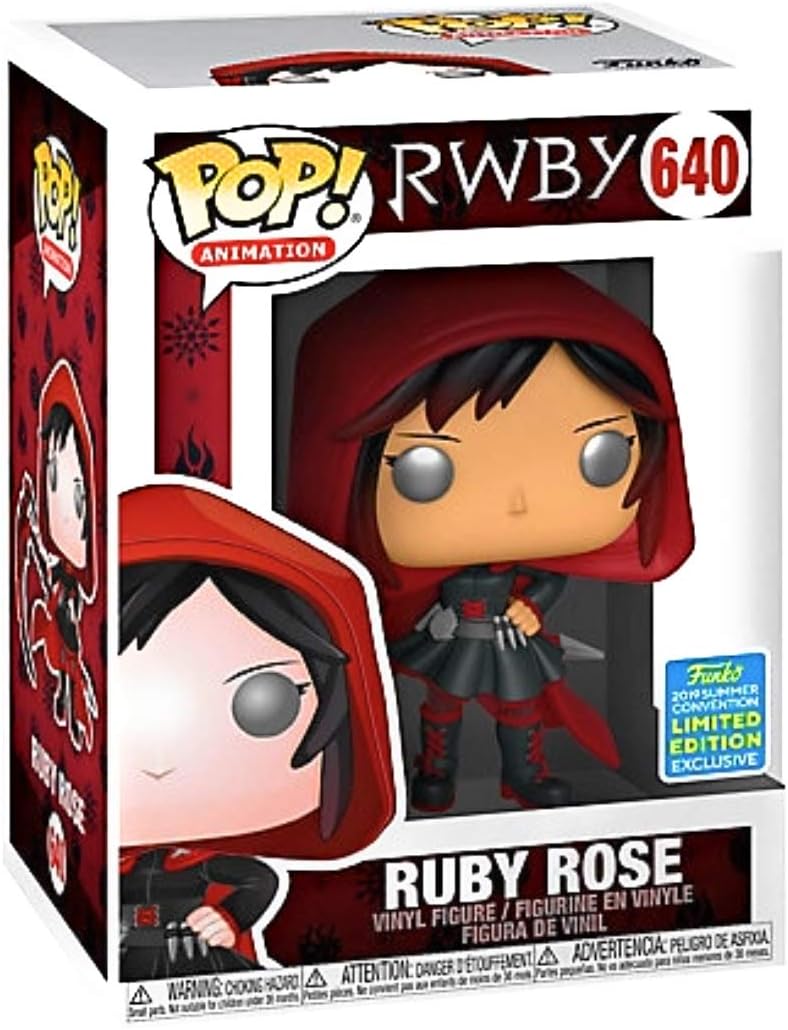 Amazon.com: Funko Pop! RWBY Ruby Rose #640 SDCC 2019 Exclusive : Toys ...