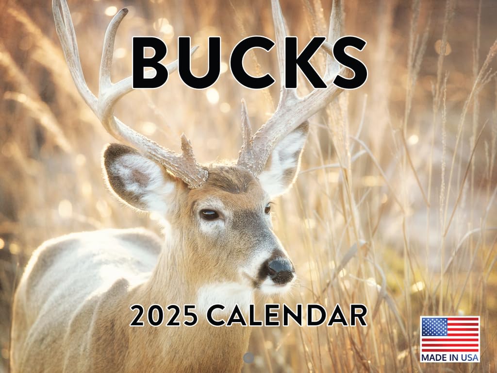 Amazon.com: Buck Calendar 2025 Hunting Monthly Wall 12 Month | American ...