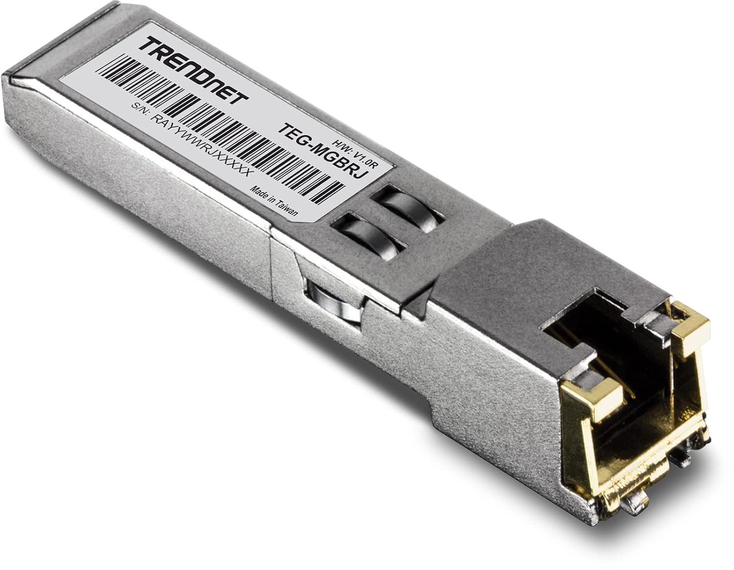 TRENDnet SFP to RJ45 1000BASE-T Copper SFP Module, TEG-MGBRJ, 100m (328 ...