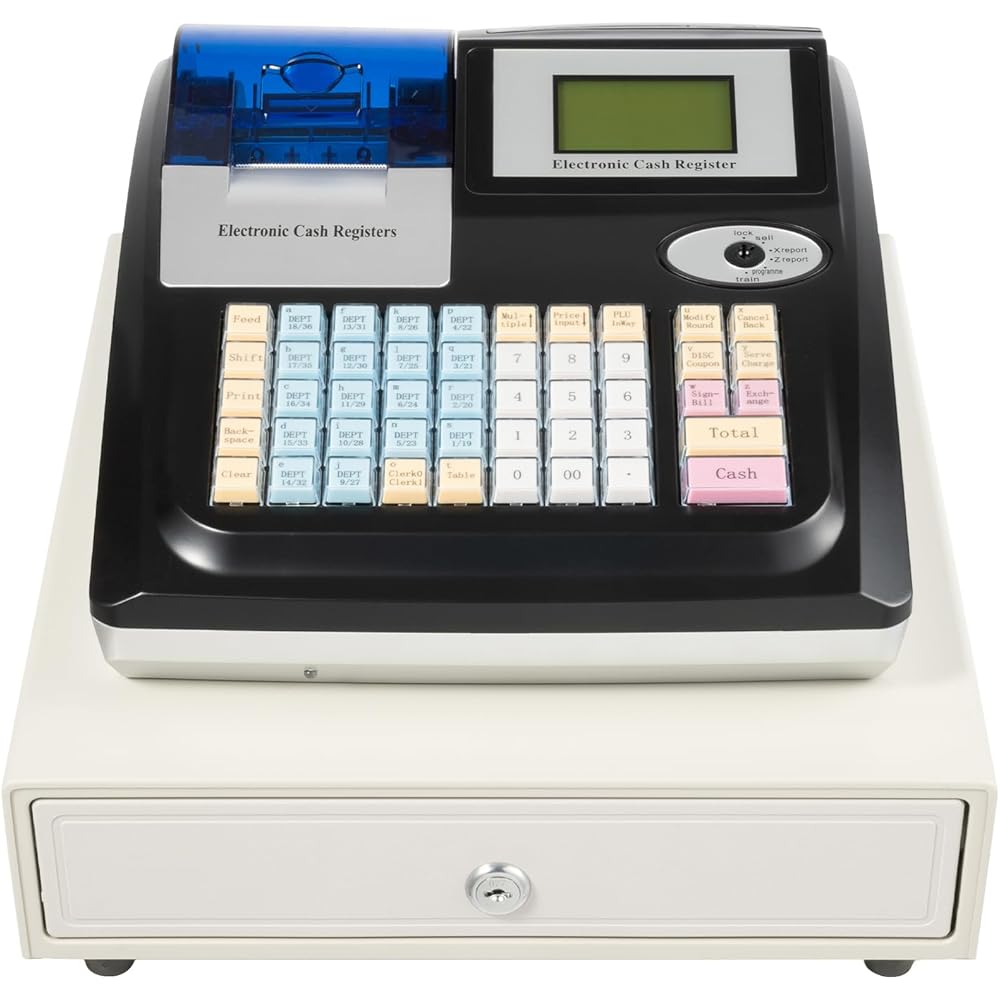 $32/mo - Finance Cash Register 48 Keys Electronic Cash Register with ...