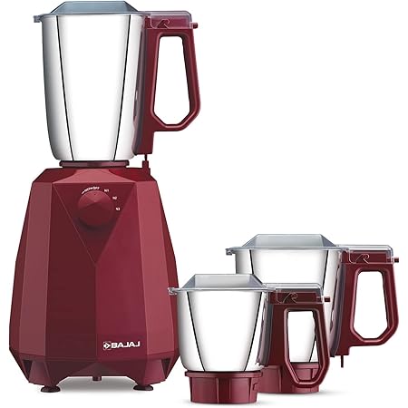 Buy Bajaj Ninja Series Elegance Purple 500Watt 3 Jar Mixer Grinder ...
