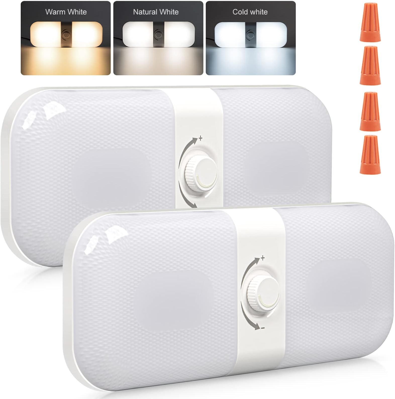 Amazon.com: Leisure LED 2 Pack RV LED Ceiling Double Dome Light Fixture ...