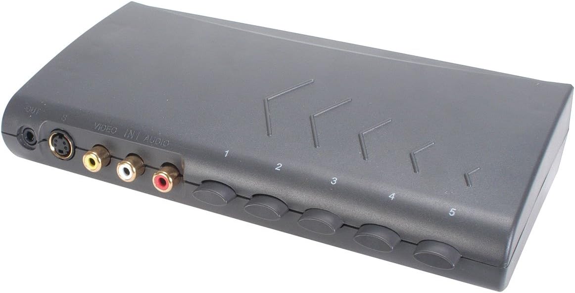 Amazon.com: GE 4-Way RCA Switch AV Splitter Switch, for Connecting 4 ...