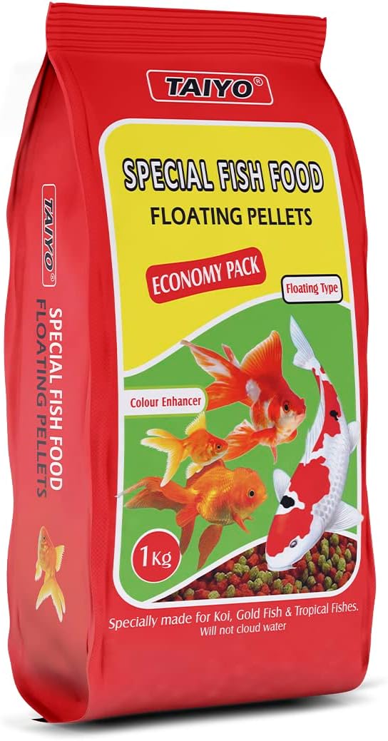 TAIYO All Life Stages Fish Food (1kg - 5mm Pellet Size) : Amazon.in ...