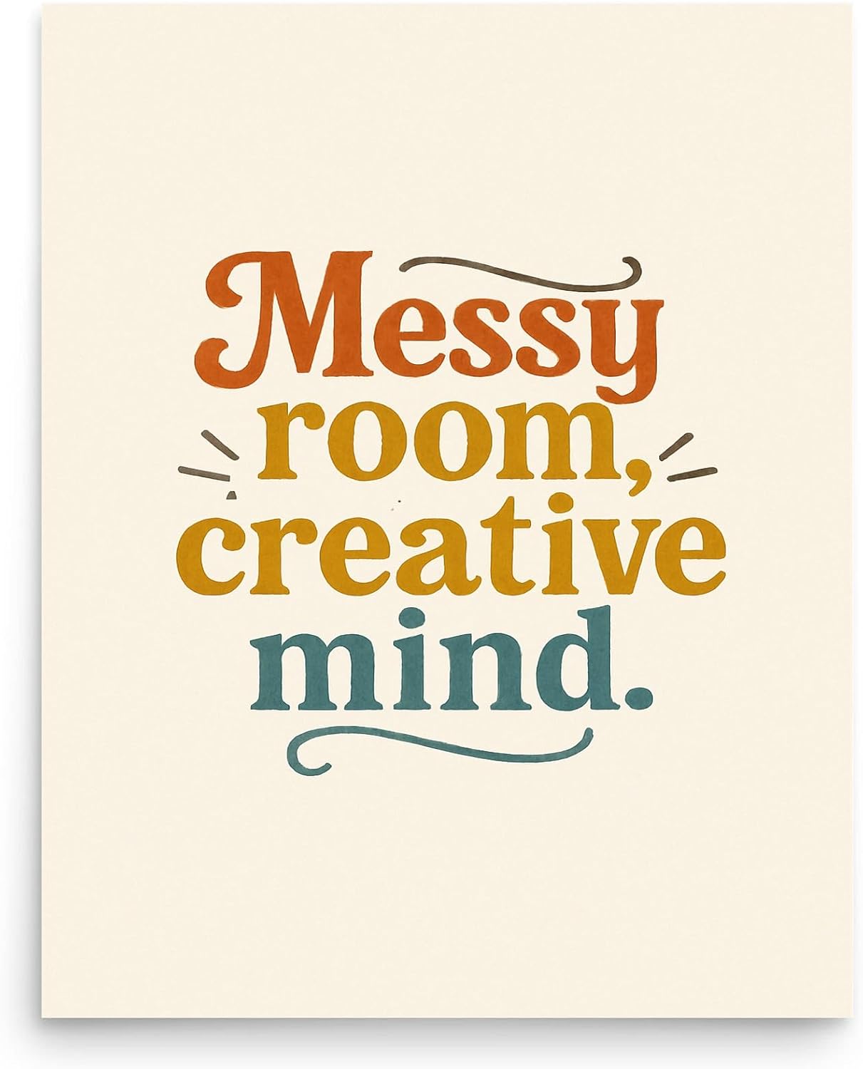 Amazon.com: Juminocore Room Decor - Creative Mind Poster for Artists ...