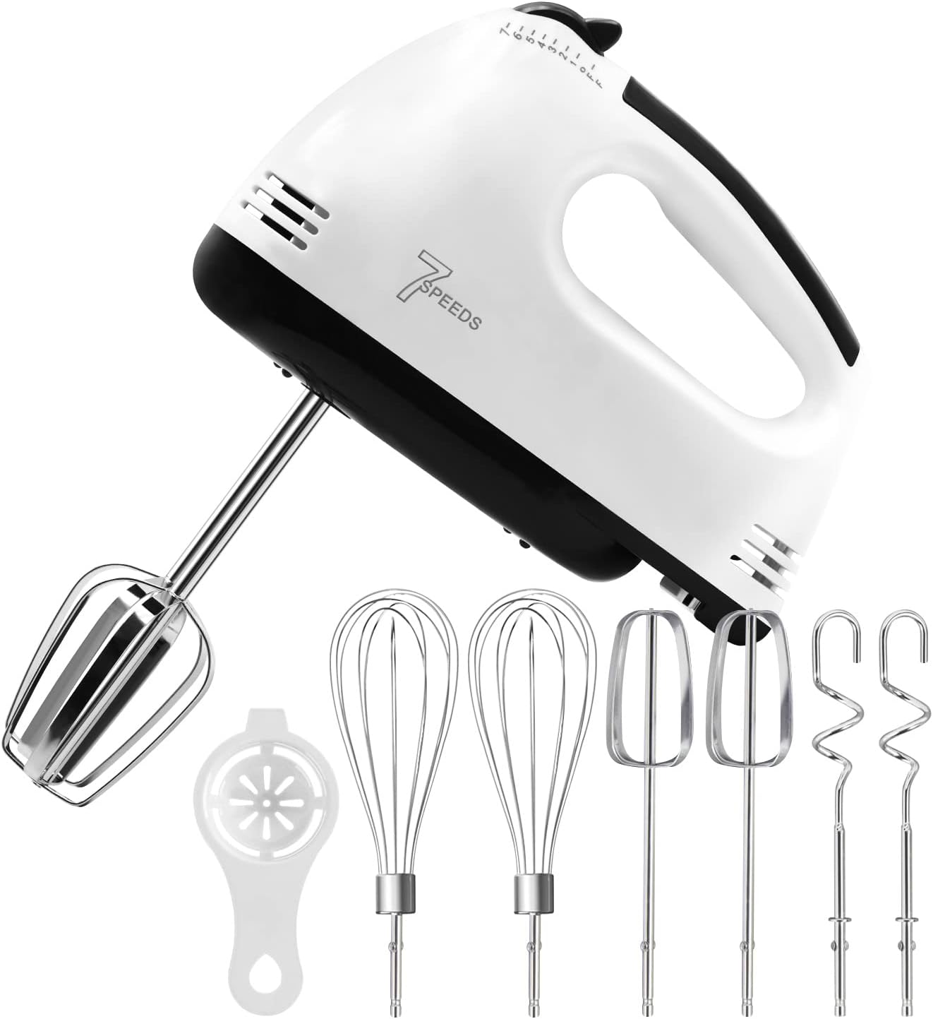 Batidora de Mano 7 Velocidades，Turbocharged Batidora de Mano, Mezclador ...