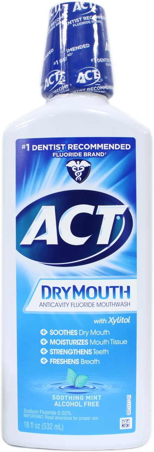 Amazon.com: SALIVEA Dry Mouth Mouthwash - Soothing Mint Mouthwash with ...