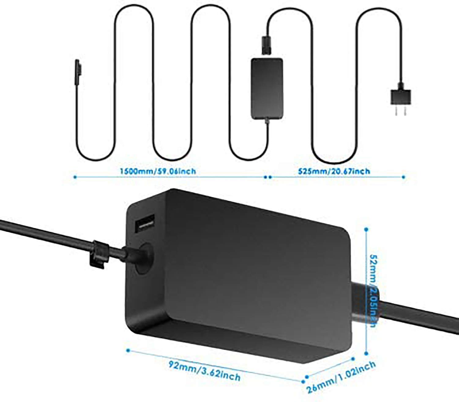 Buy 65W Replacement Charger Adapter for Surface Pro Charger Surface ...