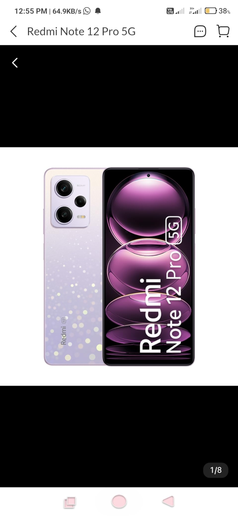 Redmi Note 12 Pro 5G (Stardust Purple, 12GB RAM, 256GB Storage ...