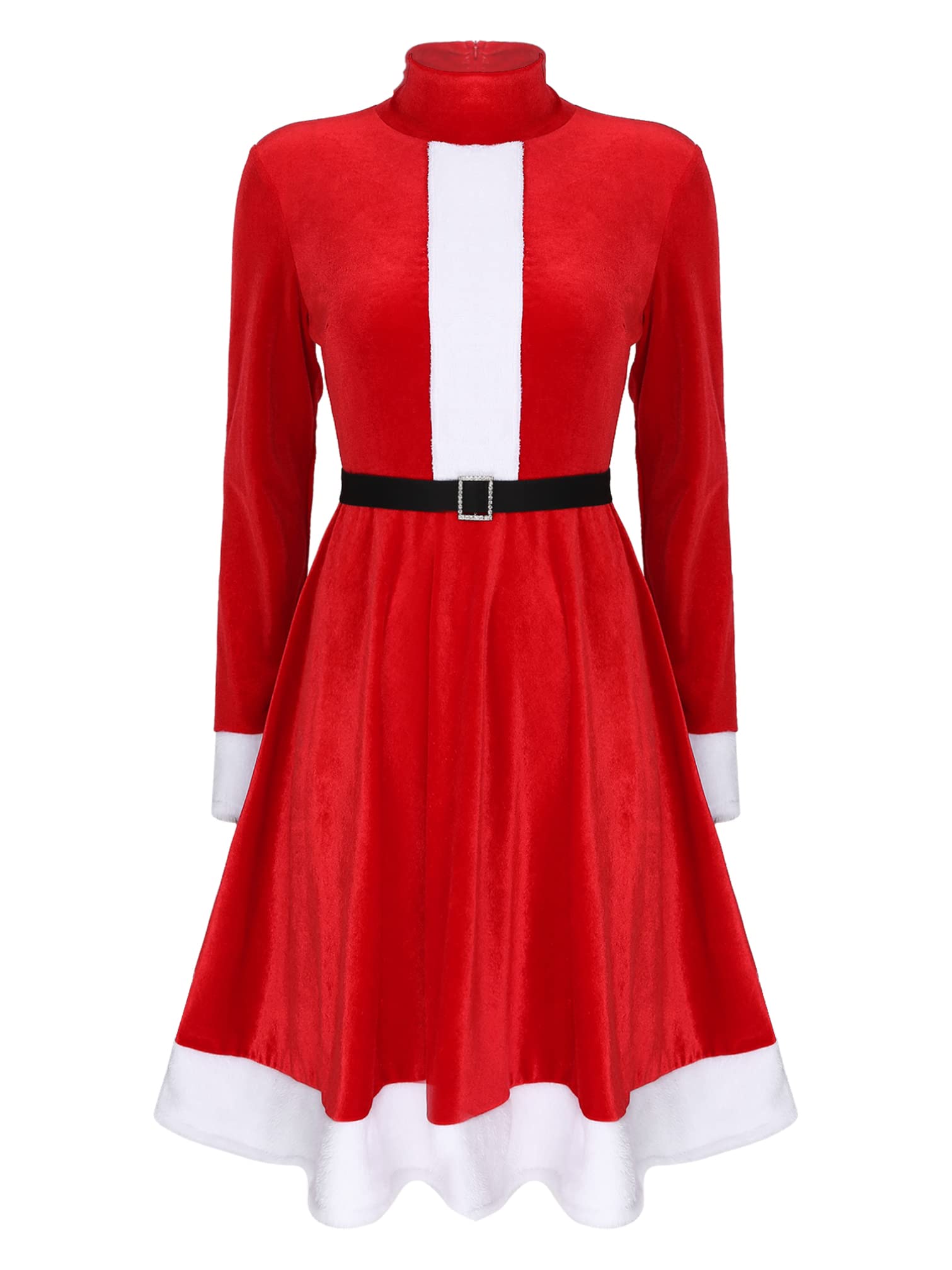 Amazon.com: iiniim Womens Mrs Santa Claus Costume Plus Size Santa ...