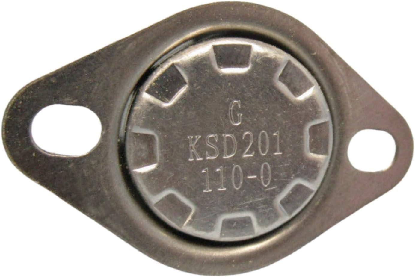 Amazon.com: KSD201 110-0 Thermal Fuse (Normally Closed) fit for GE ...