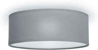 Smartwares Ceiling Light, Grey, 30 cm, 2 x E14 Bulb Fittings, Suitable ...