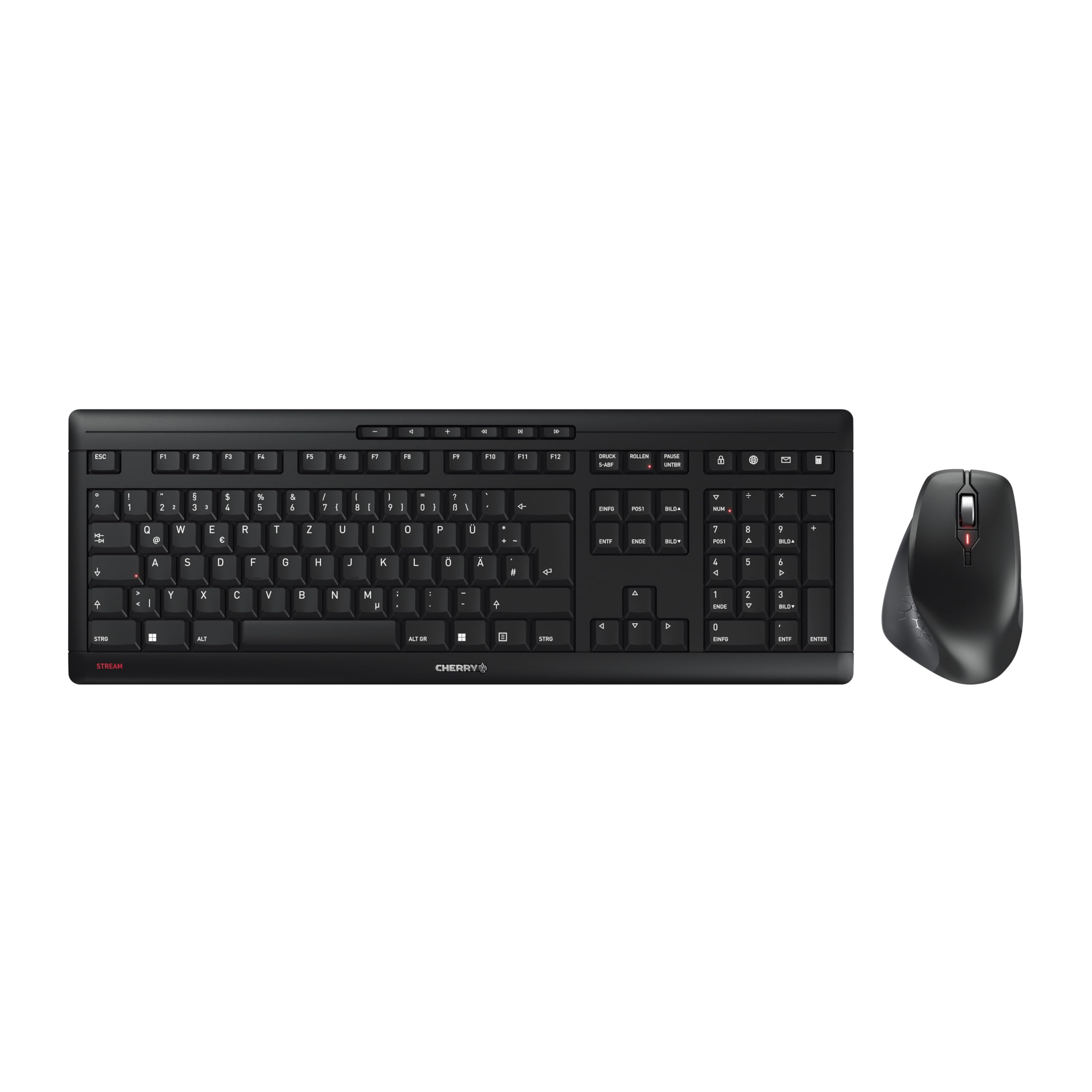 CHERRY STREAM DESKTOP COMFORT, Kabelloses Tastatur-Maus-Set, Deutsches ...