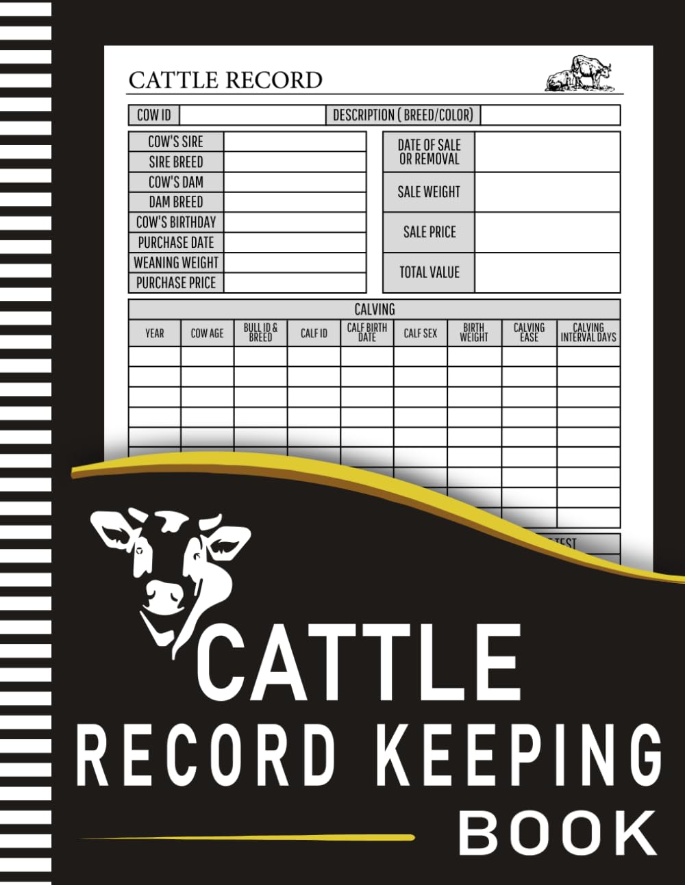 Cattle Record Keeping Book: Cattle Record Keeping Cow Calf Log Book ...