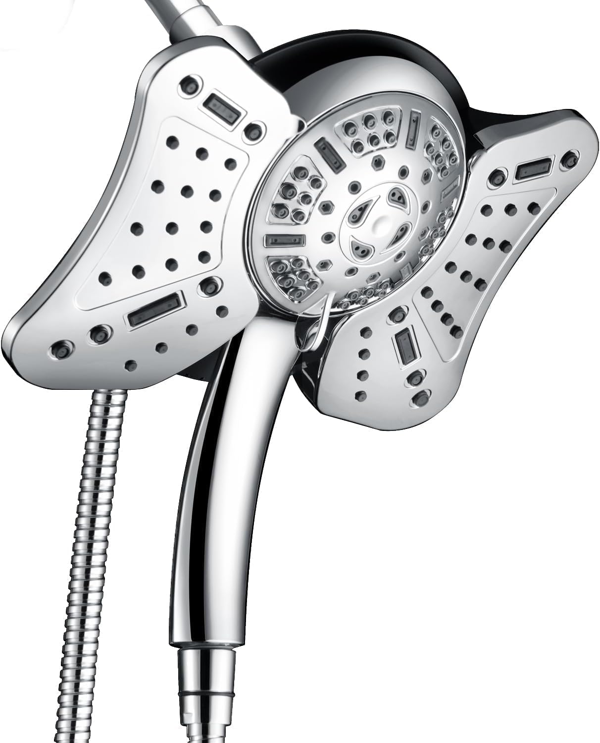 High Pressure Shower Head with Handheld - Modern Square Handheld Shower ...