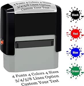Custom Stamp Self Inking Address Stamps Self-Inking Personalized ...