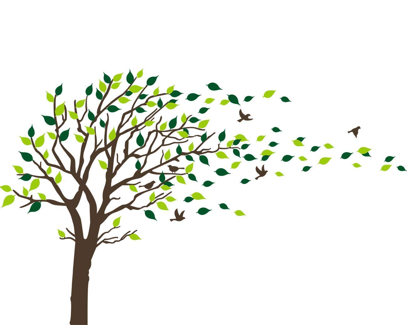Wind Tree Clip Art