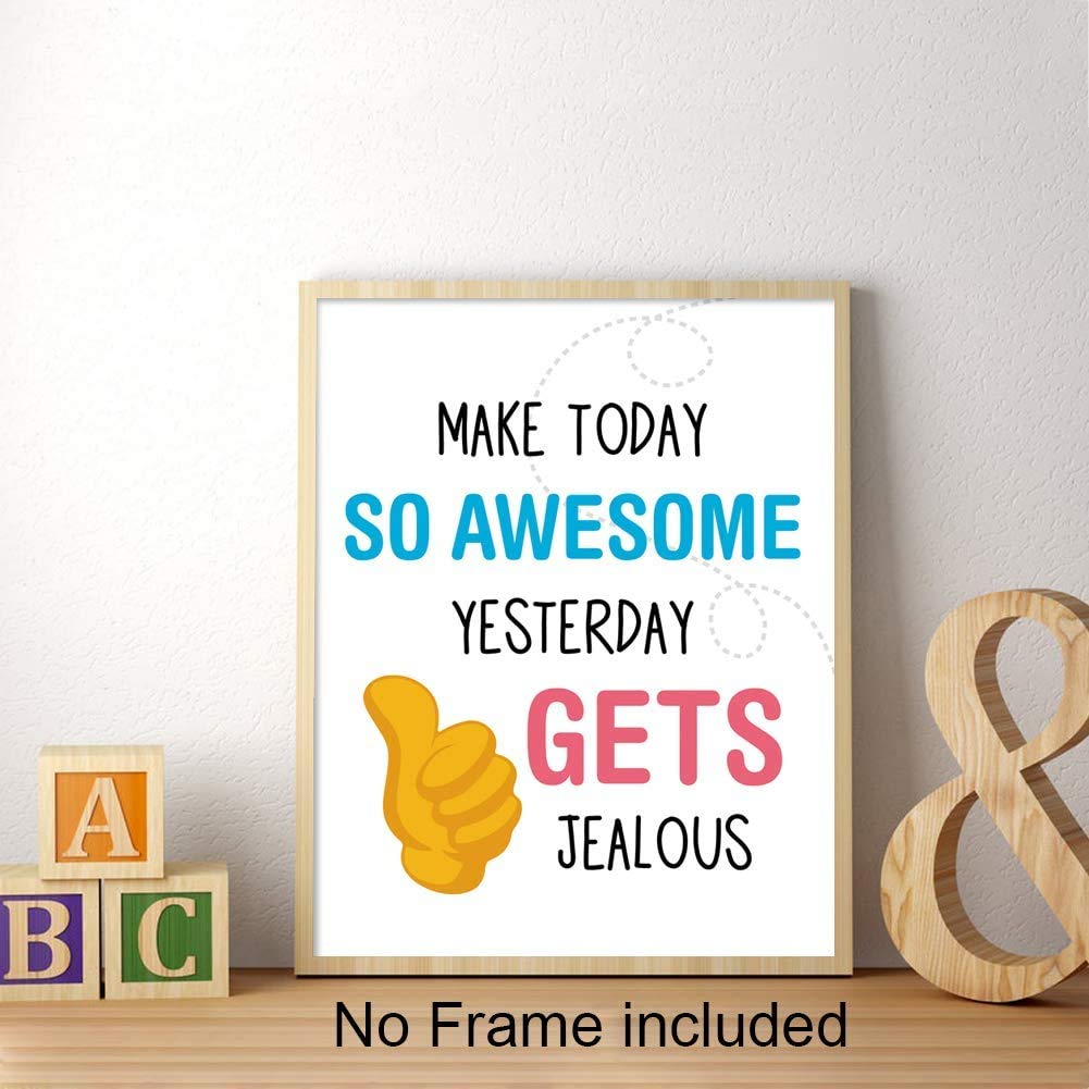 Watercolor Inspirational Quotes Art Print,Motivational Sayings Wall Art ...