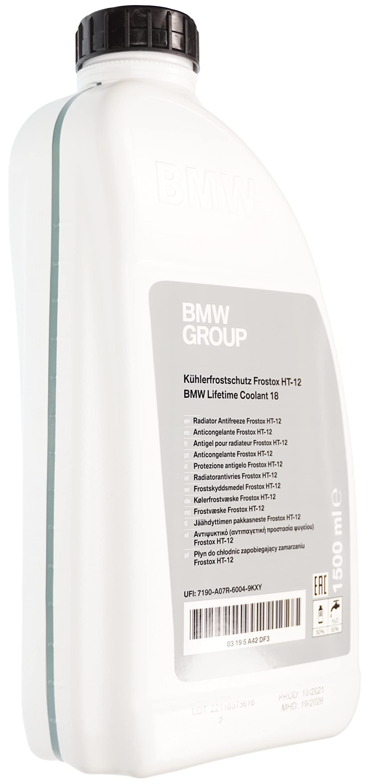 BMW Lifetime Coolant Anti-Freeze Frostox HT-12 1500ml 83195A42DF3 ...