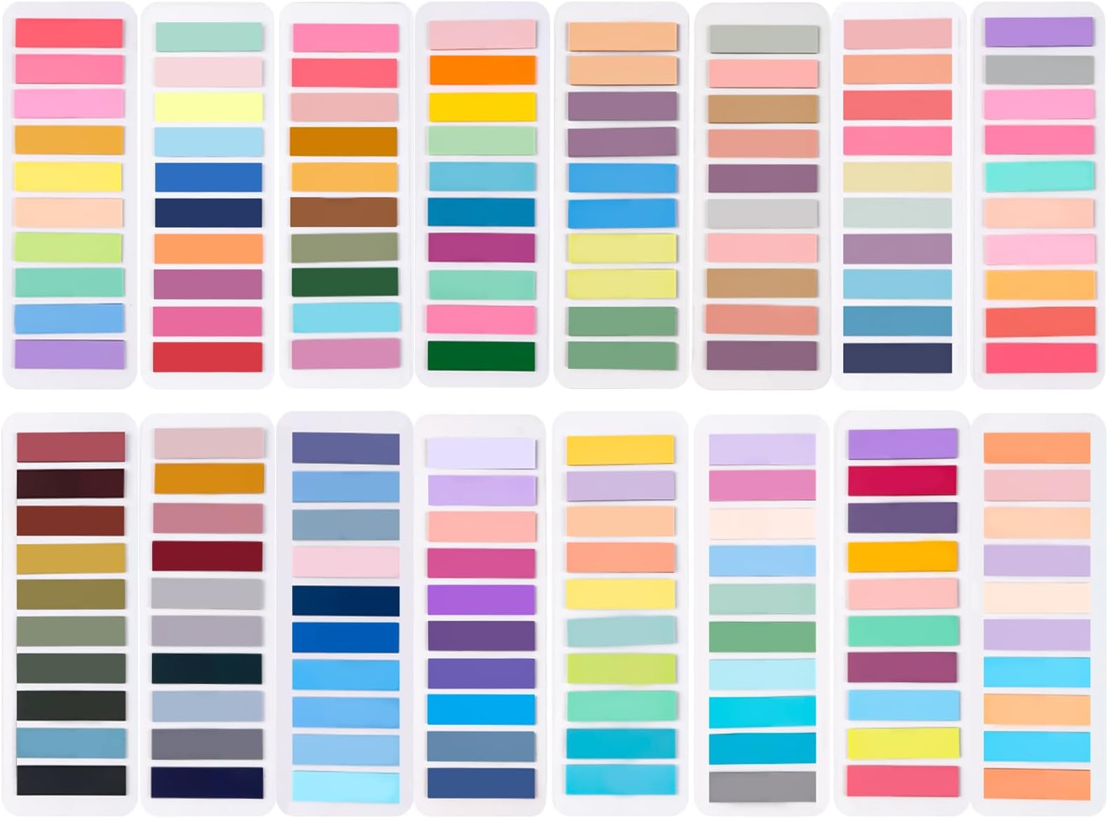 Amazon.com : Sticky Tabs 2000-Piece Book Tabs - 100 Colors Writable ...