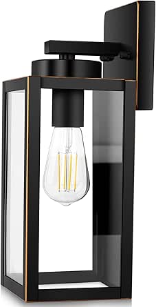 BesLowe Outdoor Wall Light Fixtures, Exterior Waterproof Wall Lanterns, Bronze Porch Sconces ...