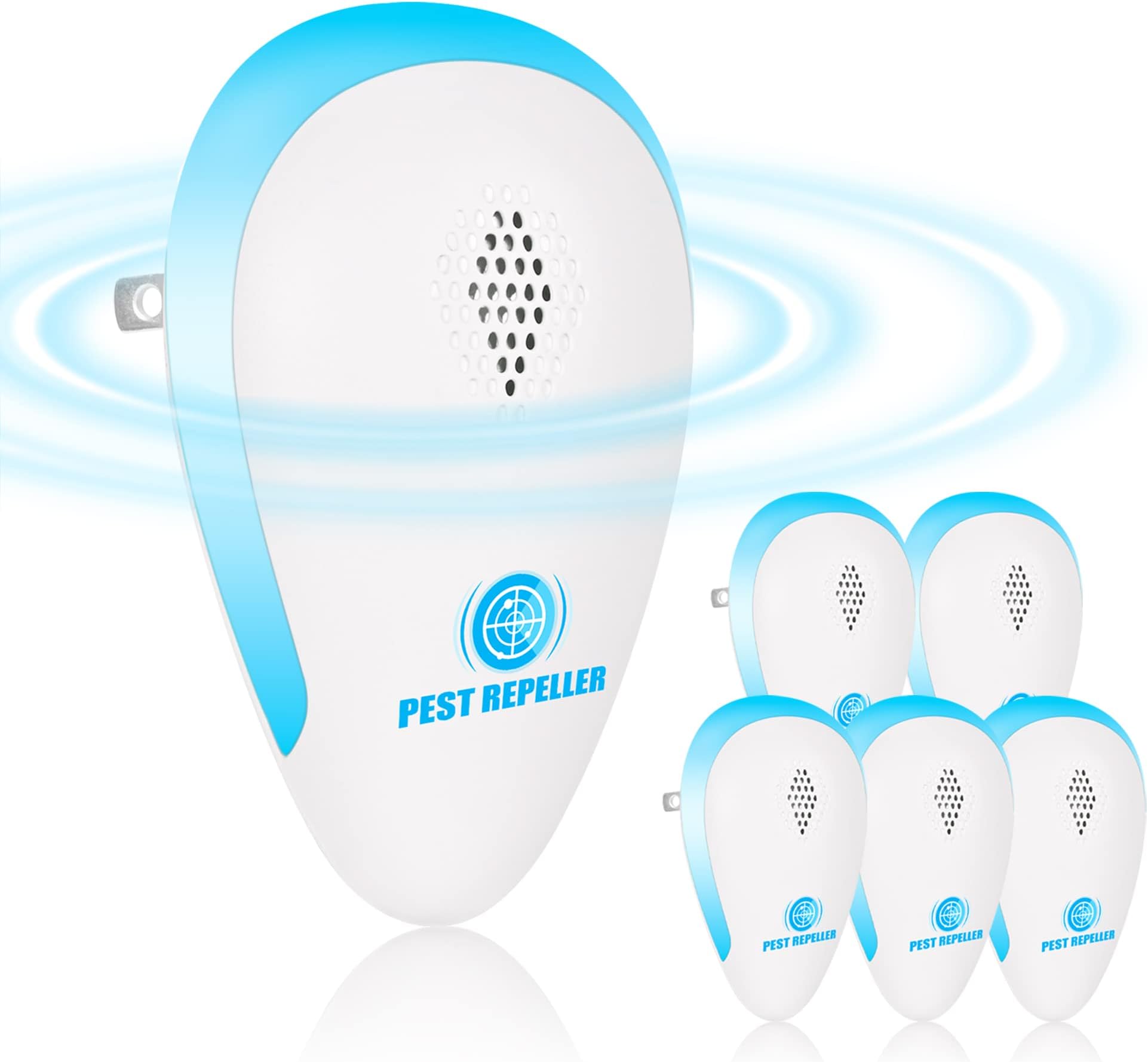 Amazon.com: Ultrasonic Pest Repeller 6 Pack, Electronic Mouse Repellent ...