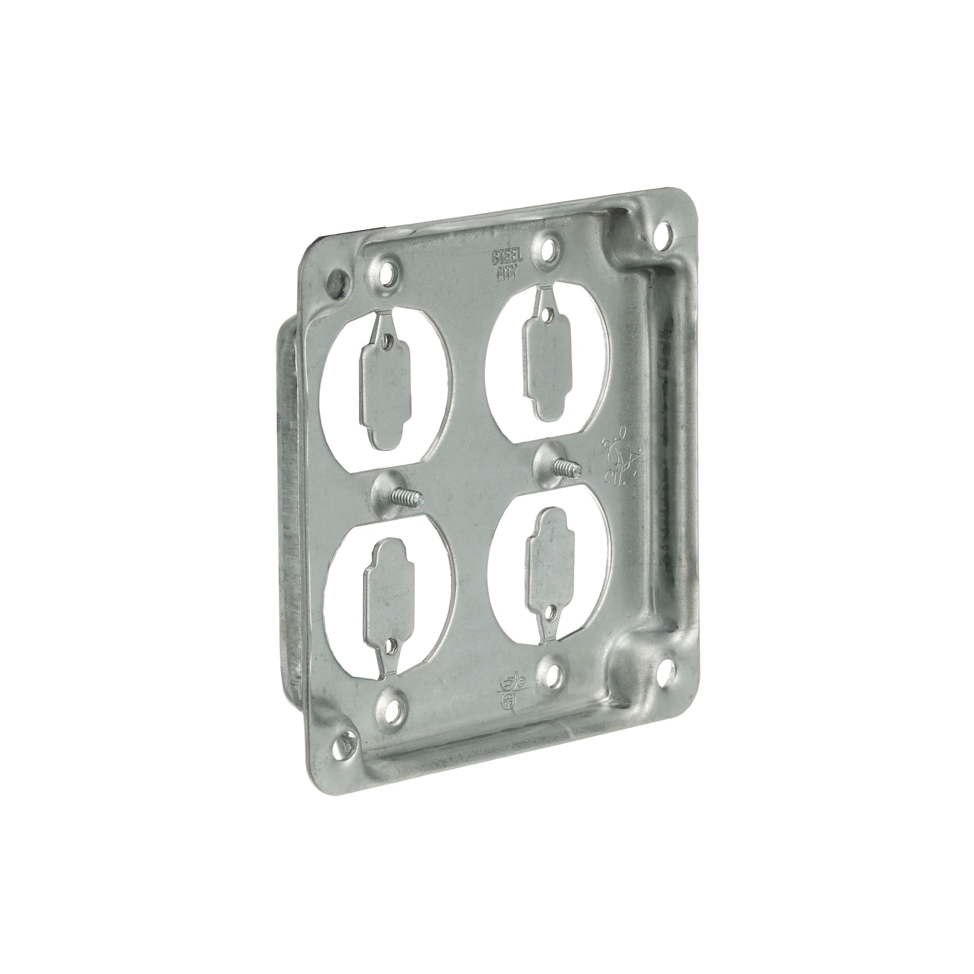Quad Receptacle Cover Rs8 White 4'' Round Simplex Receptacle Cover