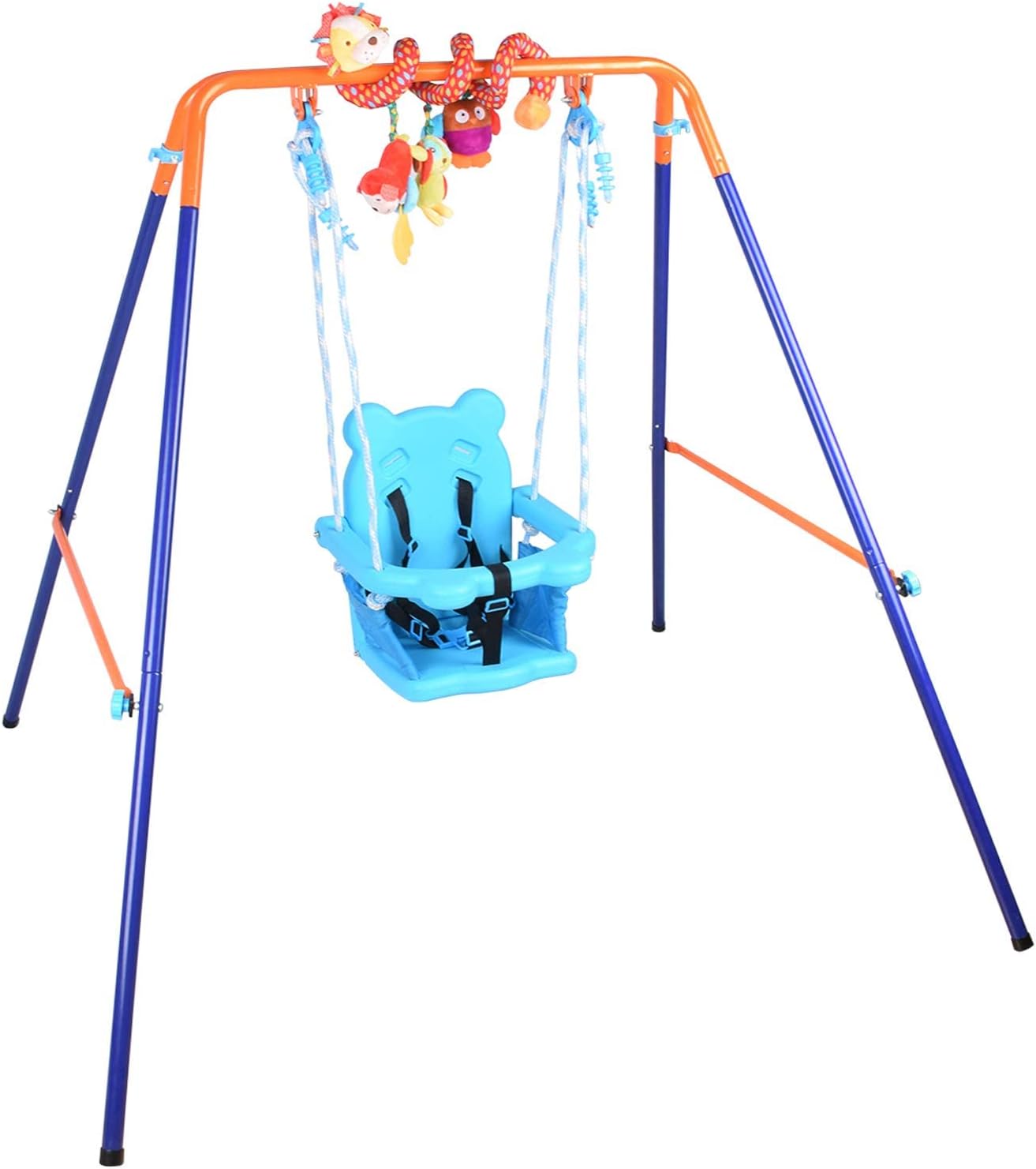 DRM Folding Swing Outdoor Indoor Swing Toddler Swing Set with Support ...