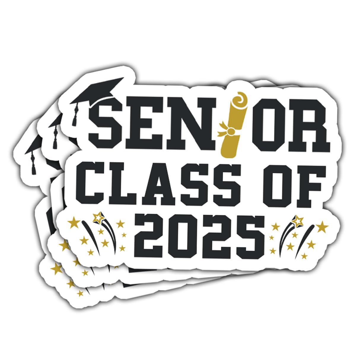 Amazon.com: 3 Pcs Class of 2025 Stickers, Class of 2025 Decorations ...