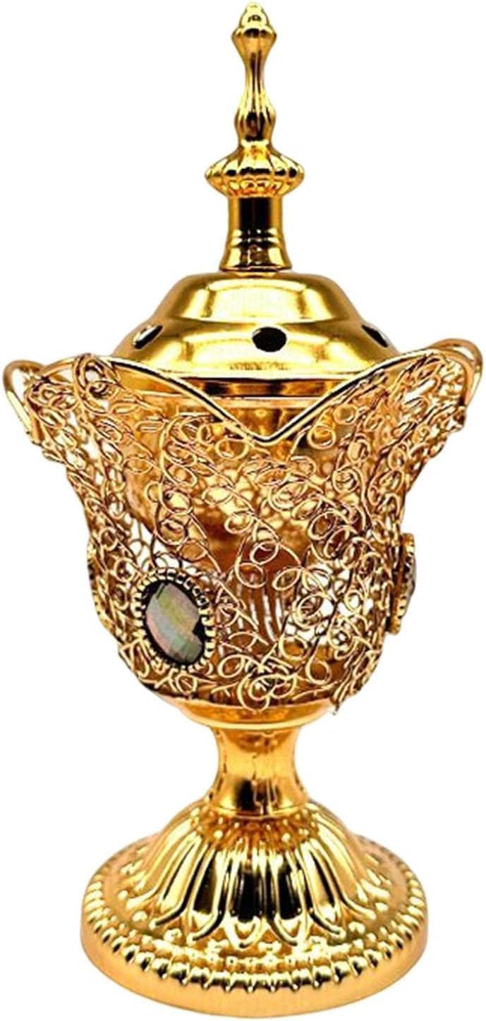 Amazon.com: Electric Incense Burner Metal Bakhoor Burner Middle Eastern ...