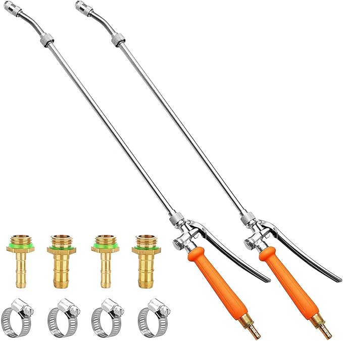 Amazon.com : 2Pcs All Metal Replacement Sprayer Wand,1/4" & 3/8" Brass ...