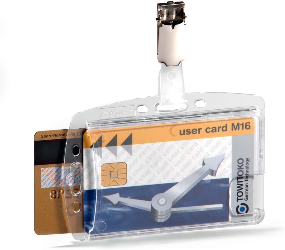 Amazon.com: Durable Shell-Style Security Pass Holder 2.75" x 4 ...