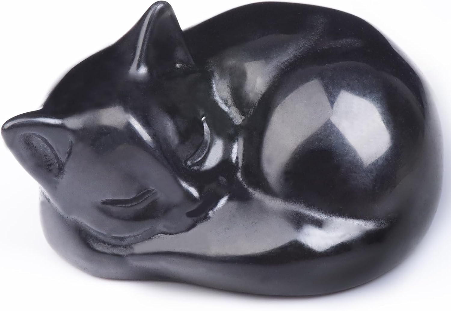 Amazon.com: Ytbeoxk 2 Inch Black Obsidian Cat Crystal Statue, Healing ...