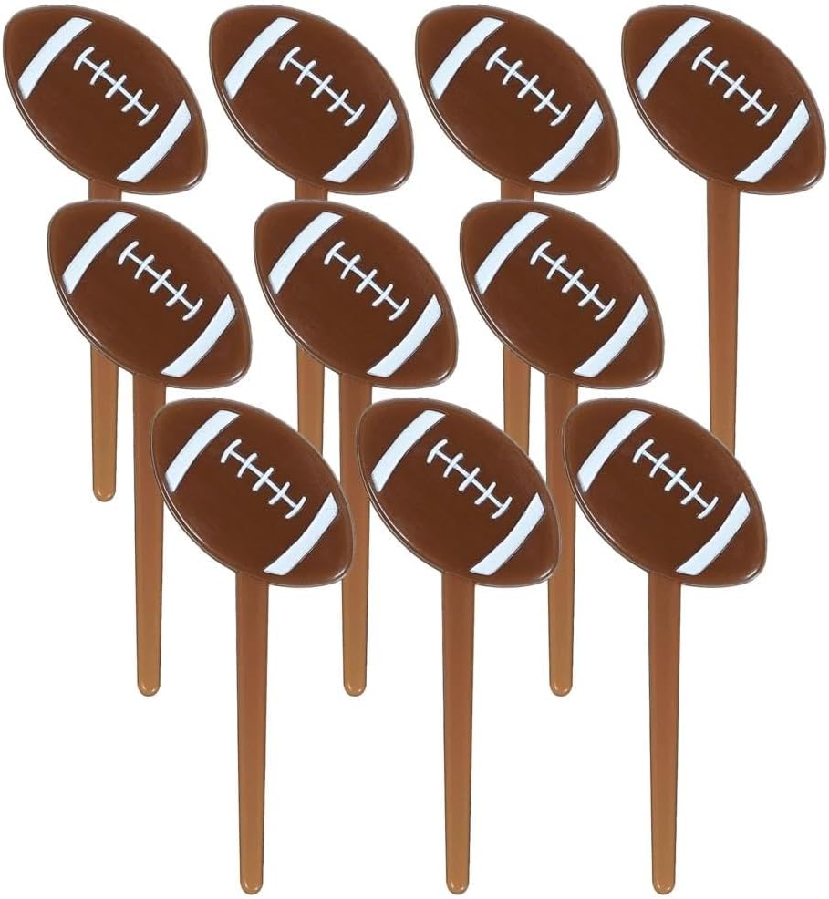 Amazon.com | Football Cocktail Picks for Drinks Sandwich Picks Skewers ...